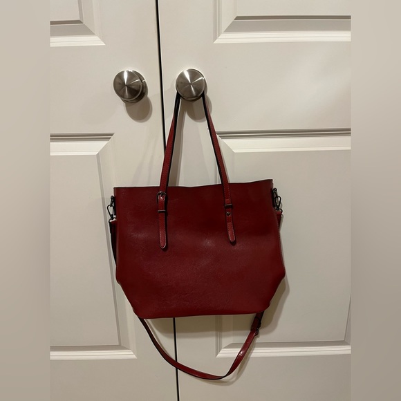 Handmade | Bags | Handmade Leather Triple Compartment Tote Never Used ...